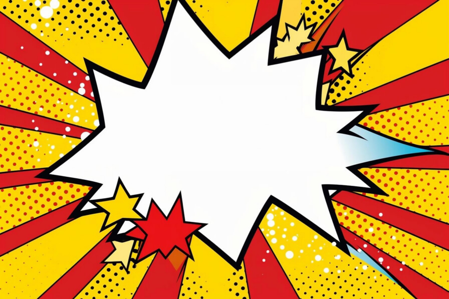 Download Comic Book Style Background with Colorful Starburst ...
