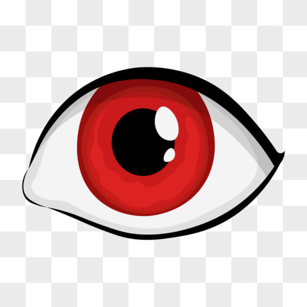 Descarga Ojo de Dibujos Animados con Ojos Rojos y Pupilas Negras PNGs ...