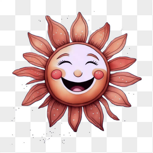 Download Smiling Sun Emoticon for Positive Vibes PNGs Online - Creative ...