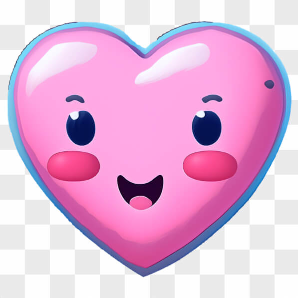 Download Adorable Pink Heart Emoji Pngs Online Creative Fabrica