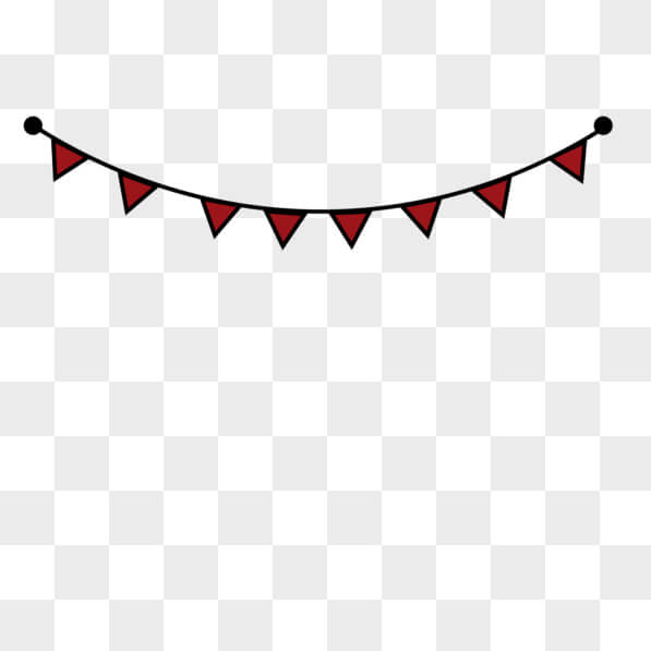 Descarga Banderines Rojos para Decoración del Hogar PNGs En Línea ...