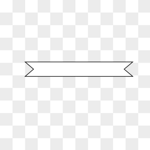 Download Black and White Line Drawing of a Ribbon PNGs Online ...