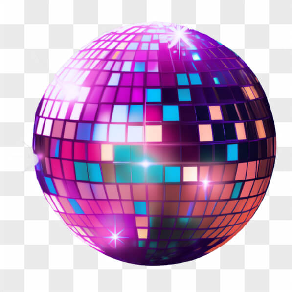 Download Colorful Disco Ball with Vibrant Lights PNGs Online - Creative ...