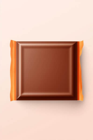 Download Chocolate Bar with Orange Wrapper Mockups Online - Creative ...