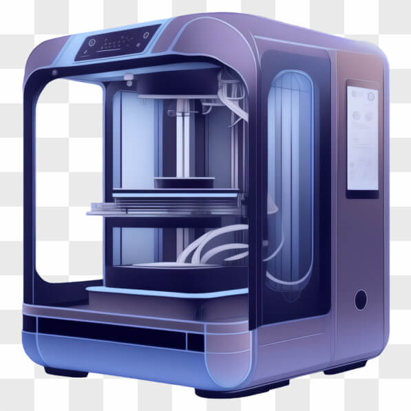 Download Blue 3D Printer for Manufacturing and Prototyping PNGs Online ...