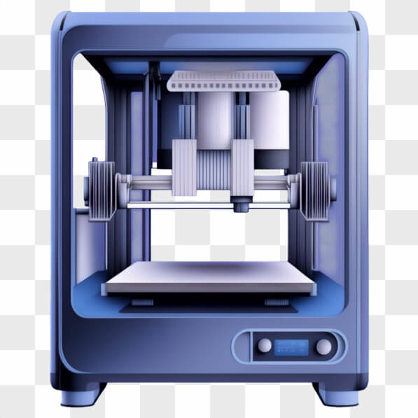 Download Blue 3D Printer for Manufacturing and Prototyping PNGs Online ...