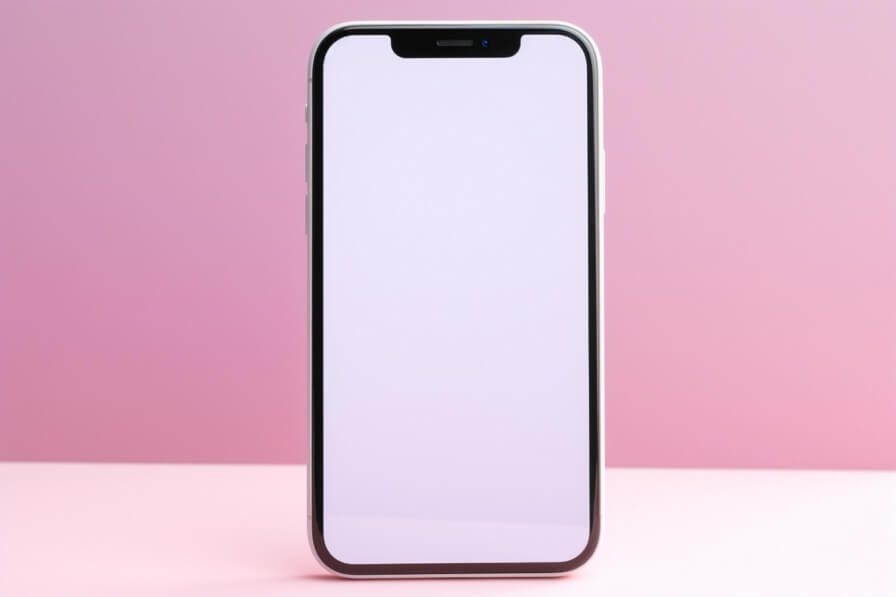 Download iPhone XS on Pink Background with Blank Screen Mockups Online ...