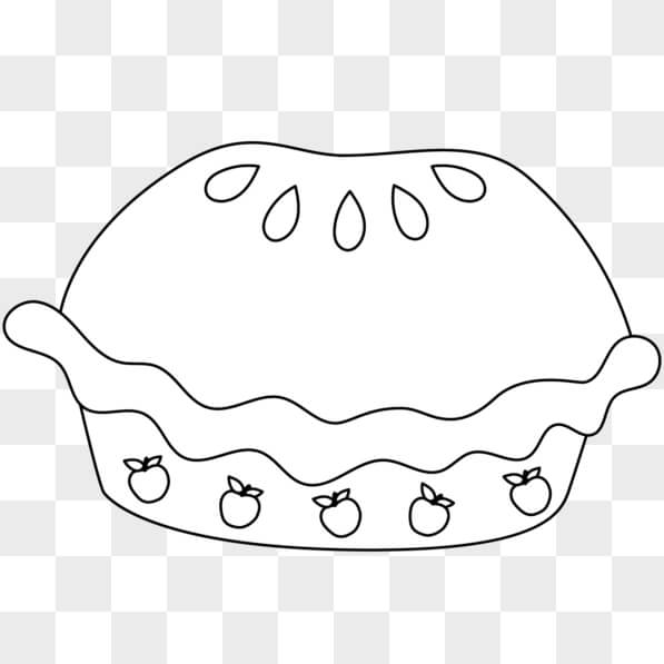 Download Educational Pie Drawing with Apples PNGs Online - Creative Fabrica