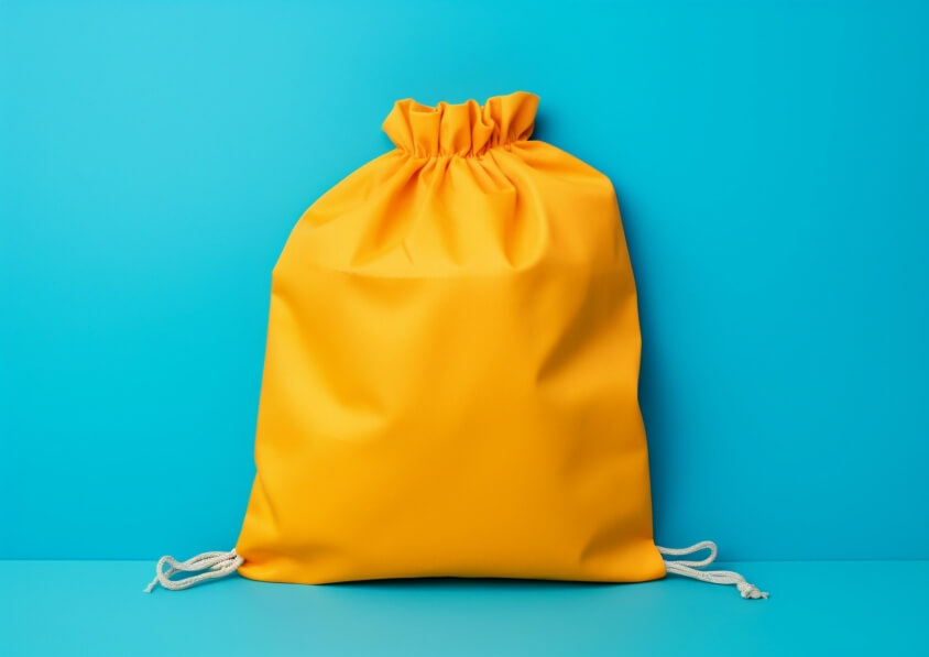 Download Yellow Drawstring Bag Mockups Online - Creative Fabrica