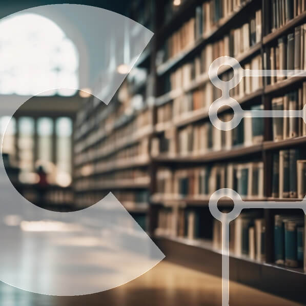 Tranquil Library Scene with Person Browsing Books stock photo ...