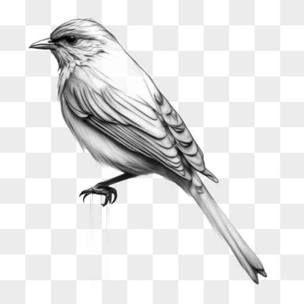 Download Elegant Bird Drawing Sketches Online - Creative Fabrica