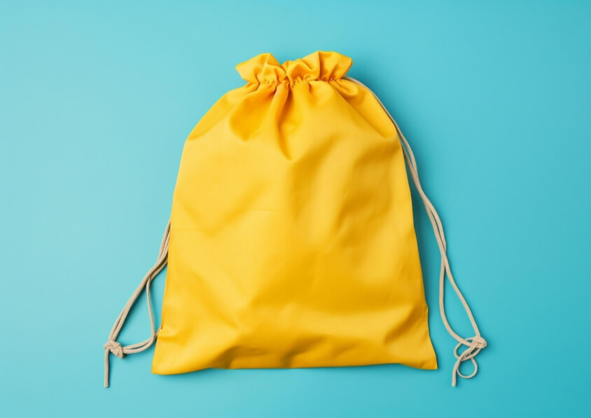 Download Yellow Drawstring Bag Mockups Online - Creative Fabrica