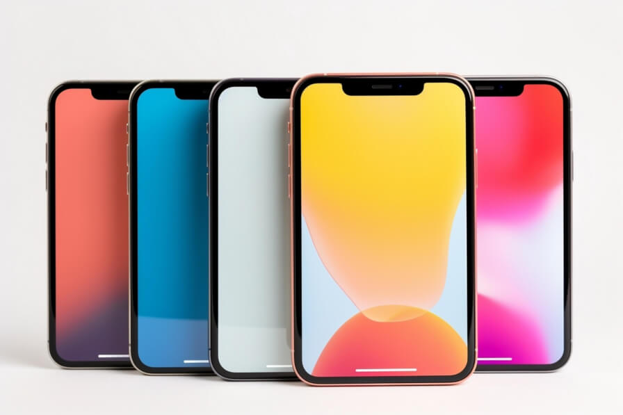 Download Colorful iPhones from Apple's Latest Generation Mockups Online ...