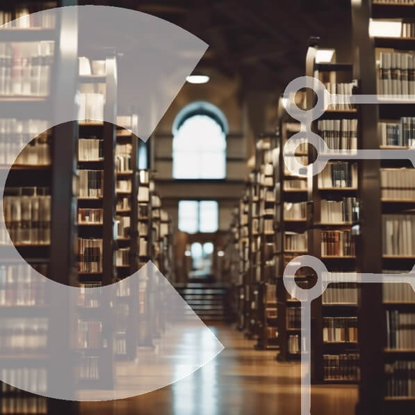 Cozy Library with Rows of Bookshelves and Natural Light stock photo ...