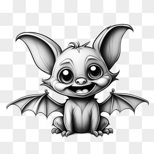 Download Black and White Bat Illustration Sketches Online - Creative ...