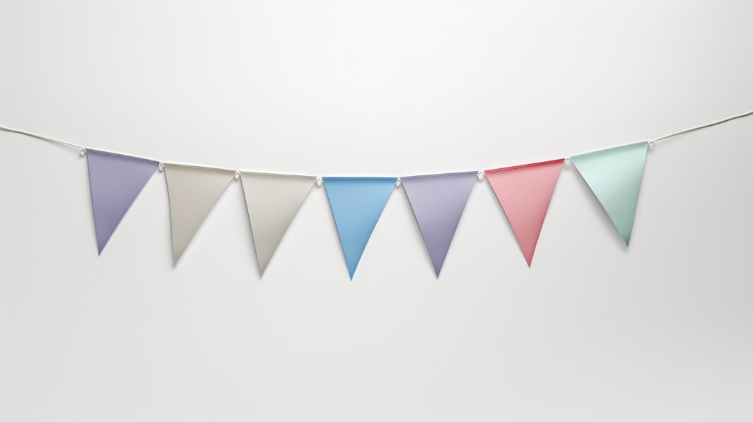 Descarga Banderines de colores Mockups En Línea - Creative Fabrica