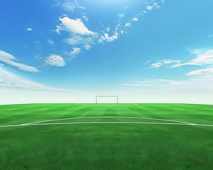 Download Empty Soccer Field with Goal Backgrounds Online - Creative Fabrica