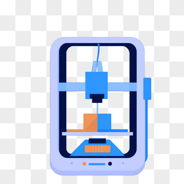 Download Modern 3D Printer Creating Objects PNGs Online - Creative Fabrica