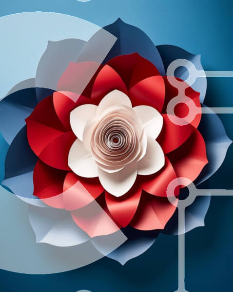 Paper Flower Decoration for Special Occasions stock photo | Creative ...