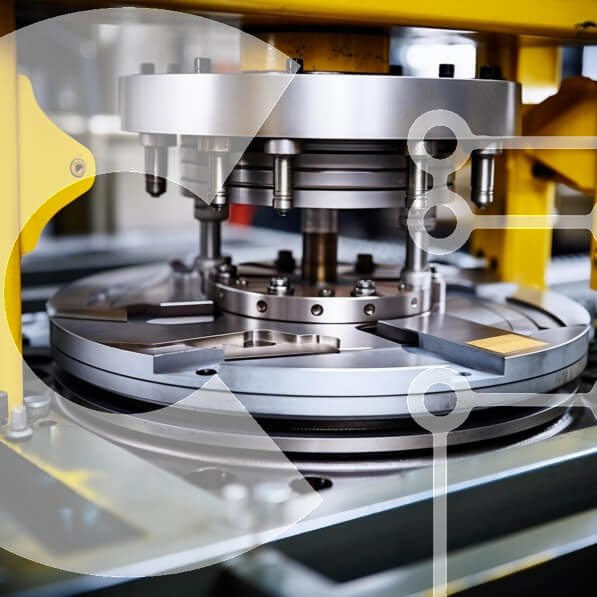 Metal Parts Manufacturing Machine stock photo | Creative Fabrica