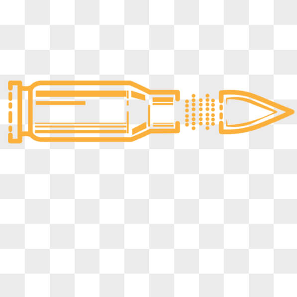 Download Orange Bullet with Hole PNGs Online - Creative Fabrica
