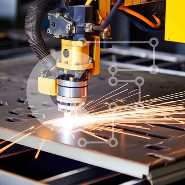 Download Industrial Metal Cutting Machine with Sparks Stockphotos ...