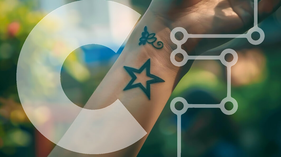 Woman's Wrist with Inked Star Tattoo stock photo | Creative Fabrica