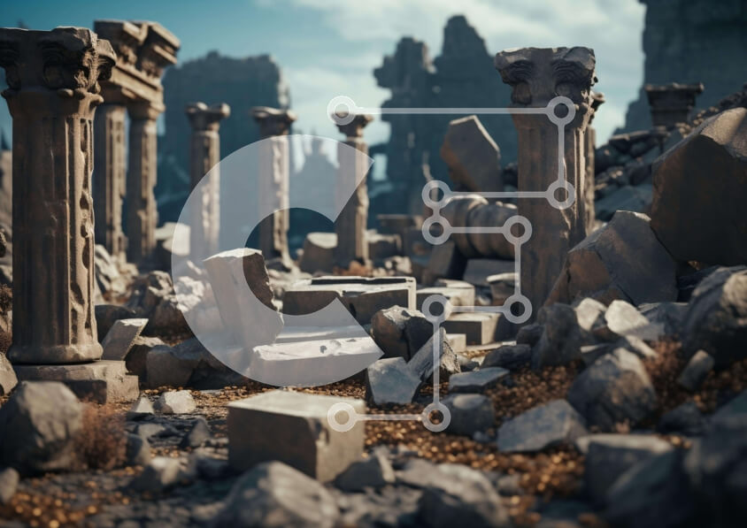 Download Ancient Ruin 3D Rendering Stockphotos Online - Creative Fabrica