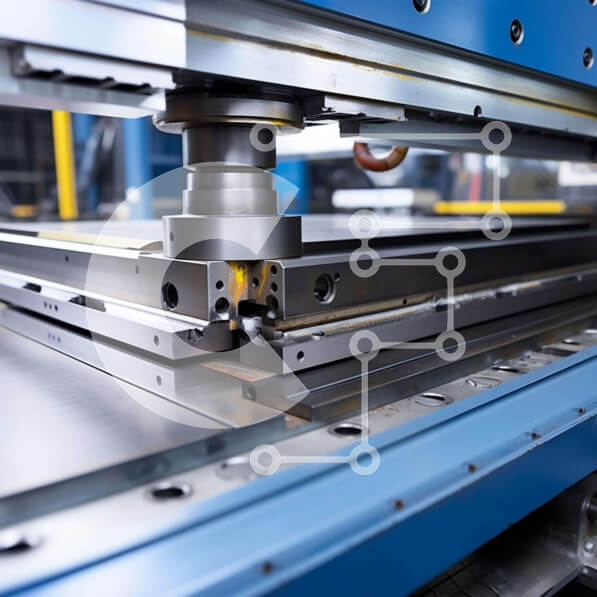 Metal Cutting Machine in Manufacturing Setting stock photo | Creative ...