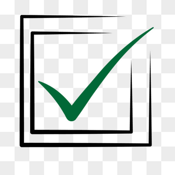 Download Green Check Mark Square Icon PNGs Online - Creative Fabrica