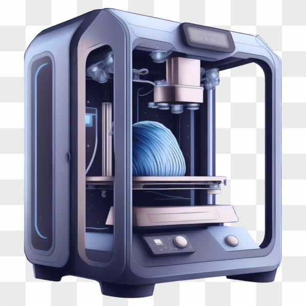 Download 3D Printer Printing Objects with Blue Ball Ready for ...