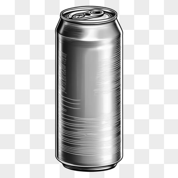 Download Silver Can of Soda Vector Illustration Sketches Online ...