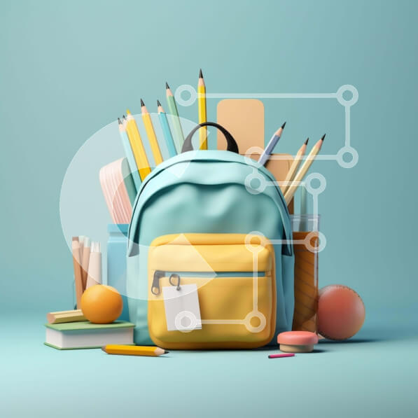 Baixe Coleção Organizada de Material Escolar Fotos de Banco de Imagens ...