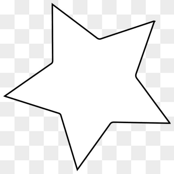 Download Black and White Star Template PNGs Online - Creative Fabrica