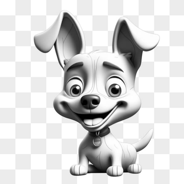 Download White Dog Model Sitting and Smiling Sketches Online - Creative ...