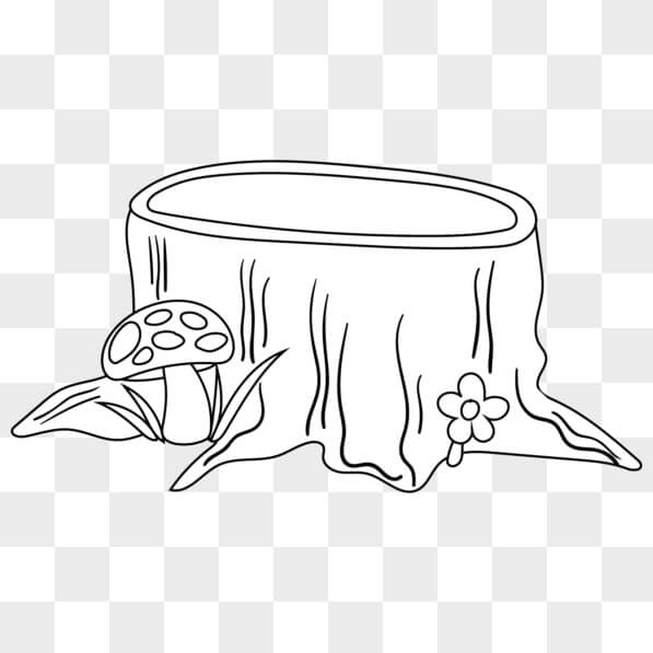 Download Educational Tree Stump Coloring Page PNGs Online - Creative ...