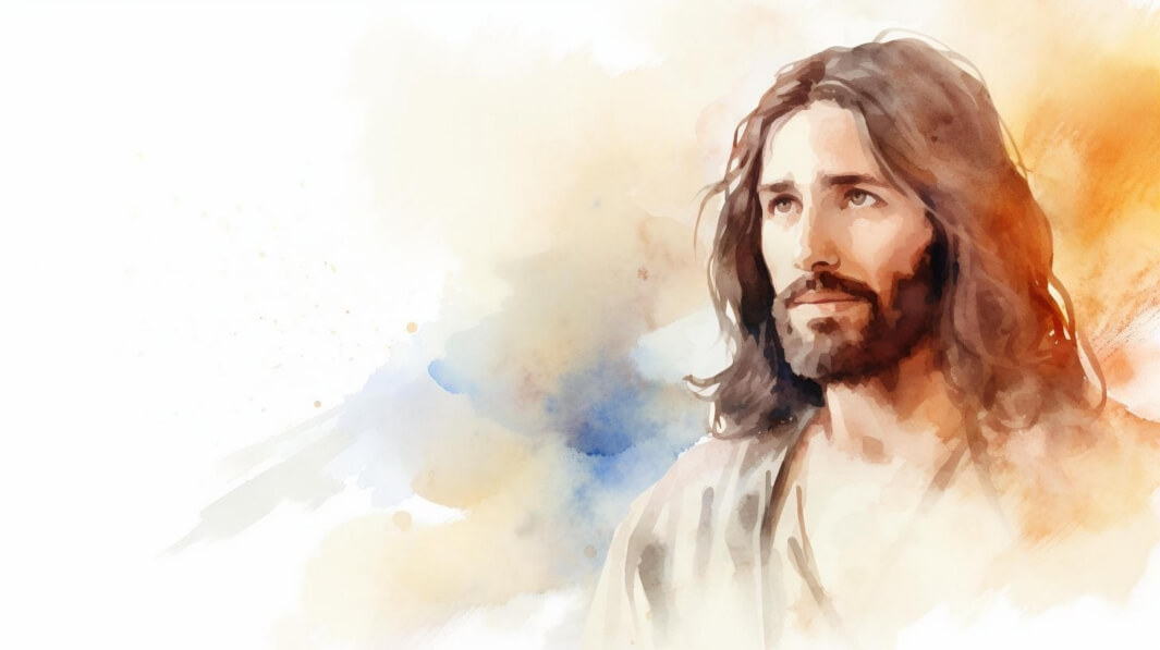 Download Watercolor Painting of Jesus Backgrounds Online - Creative Fabrica