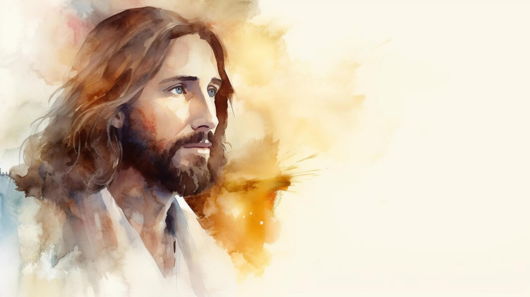 Download Watercolor Painting of Jesus Backgrounds Online - Creative Fabrica
