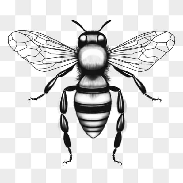 Download Intricate Bee Drawing Sketches Online - Creative Fabrica