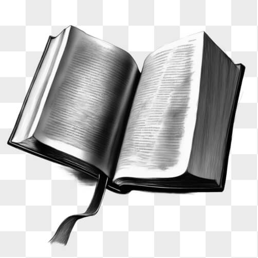 Download Illustration of an Open Book - The Bible Sketches Online ...
