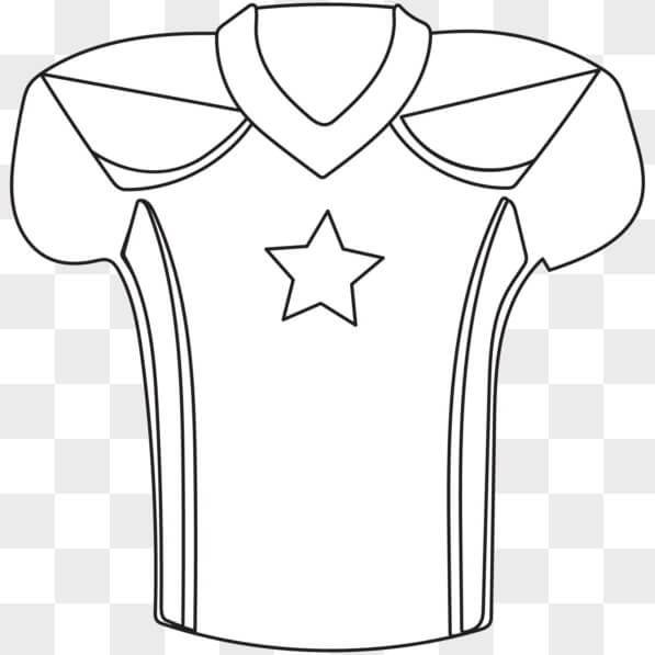 Download Football Jersey with Star Design PNGs Online - Creative Fabrica