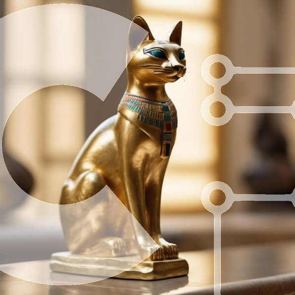 Egyptian Cat Statue: Symbol of Egypt's Cultural Heritage stock photo ...