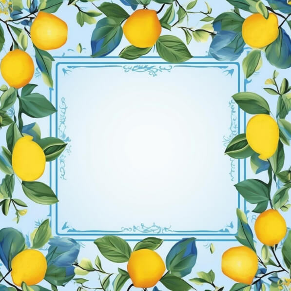 Download Blue Lemon Frame Background for Celebrations Backgrounds ...