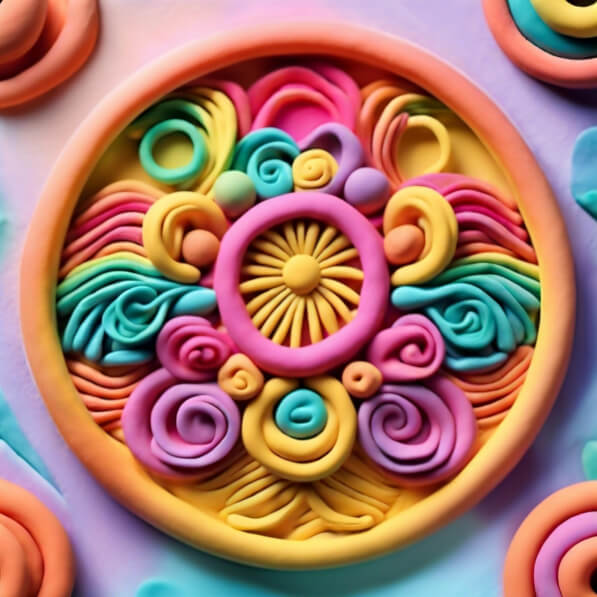 Download Colorful Swirled Polymer Clay Art Piece Backgrounds Online ...