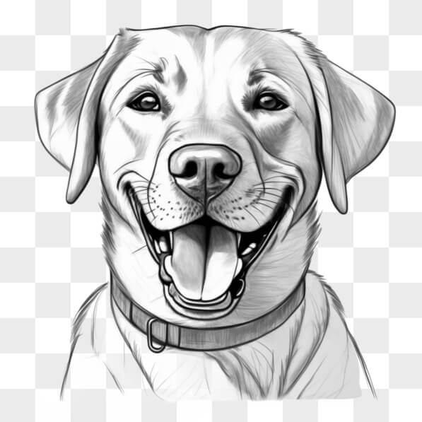 Download Smiling Dog Drawing Sketches Online - Creative Fabrica