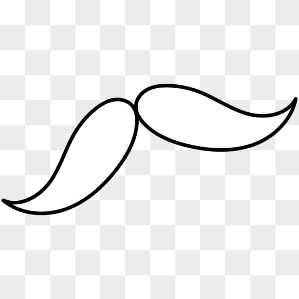 Download Black and White Mustache Drawing PNGs Online - Creative Fabrica