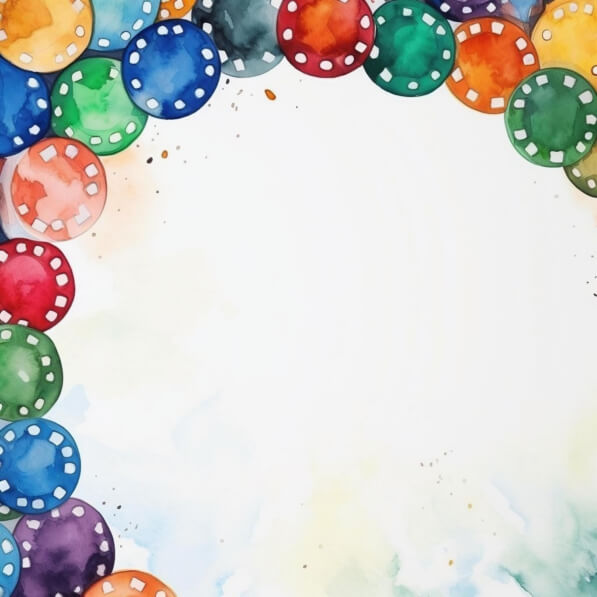 Download Colorful Poker Chips on Watercolor Background Backgrounds ...