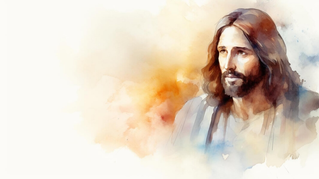 Download Watercolor Painting of Jesus Backgrounds Online - Creative Fabrica