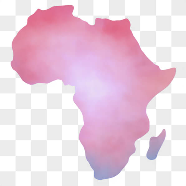 Download African Map Silhouette in Pink and Purple PNGs Online ...