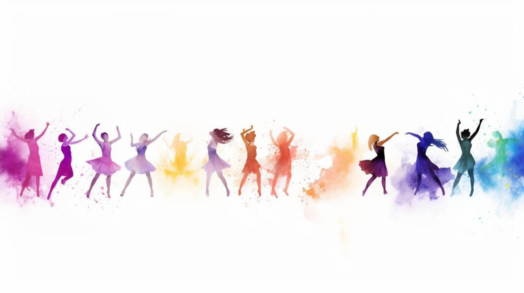 Scarica Silhouette Colorate di Persone che Ballano Sfondi Online ...